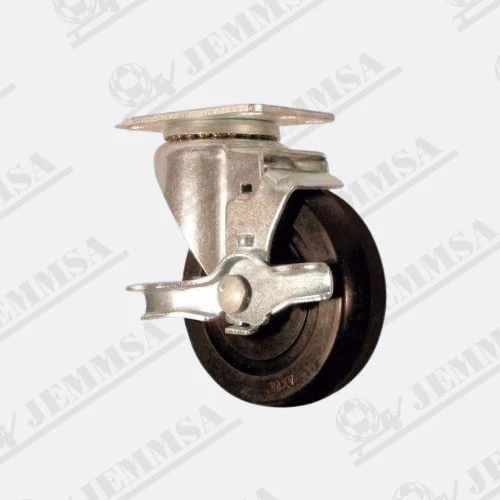 Rodaja Hule Duro Con Placa - Ruedas y soluciones para la industria