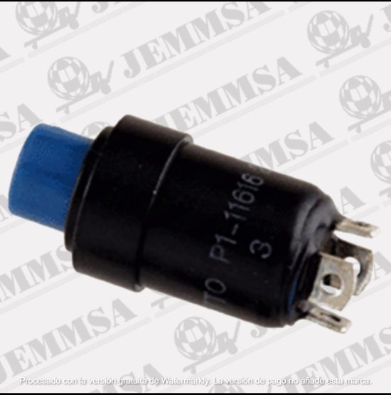 Switch Boton Azul - Ruedas y soluciones para la industria